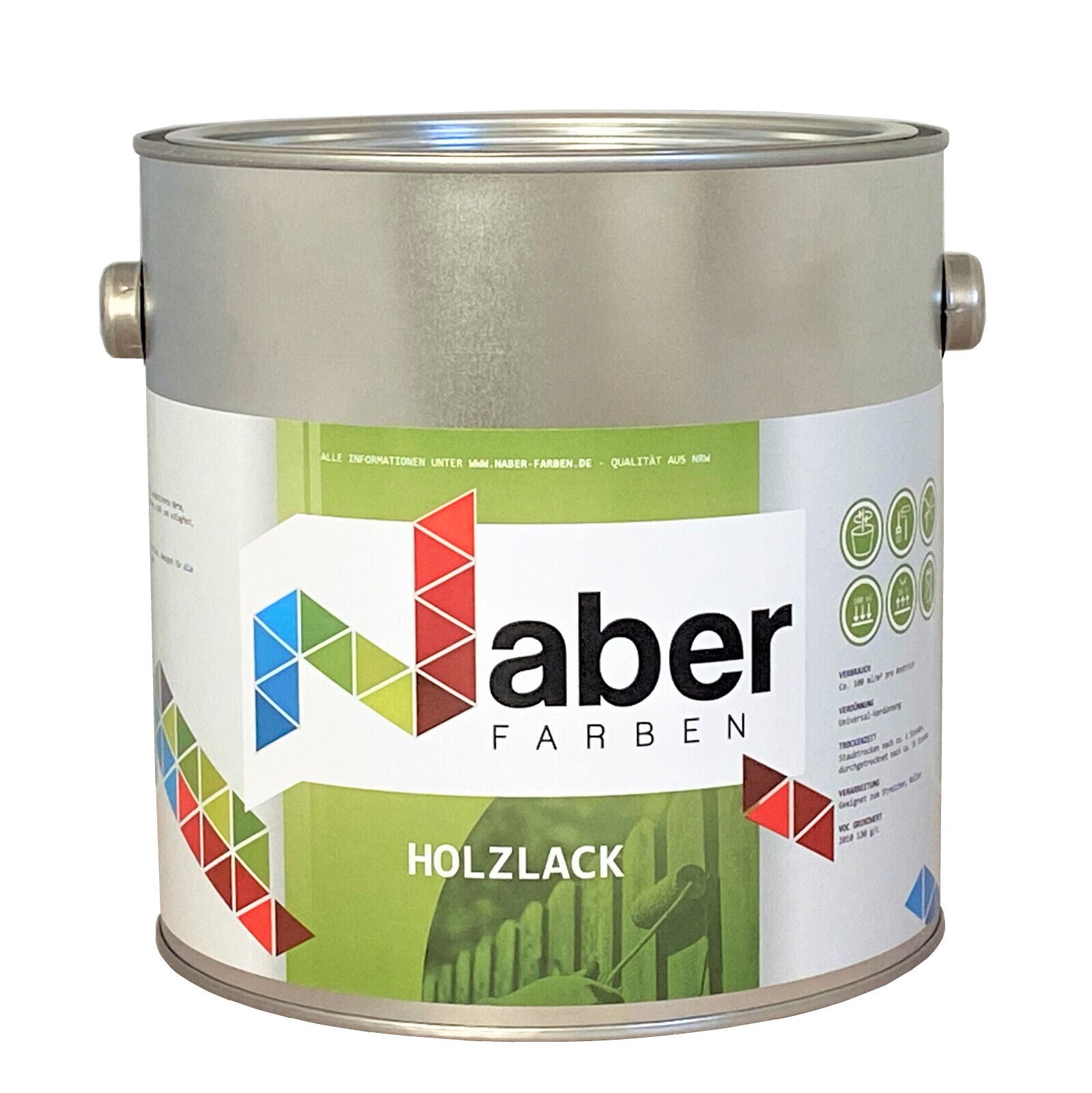 2,5 L Holzlack, RAL Farbwahl - SEIDENGLANZ (RAL 1000 - 6007) – Naber Farben